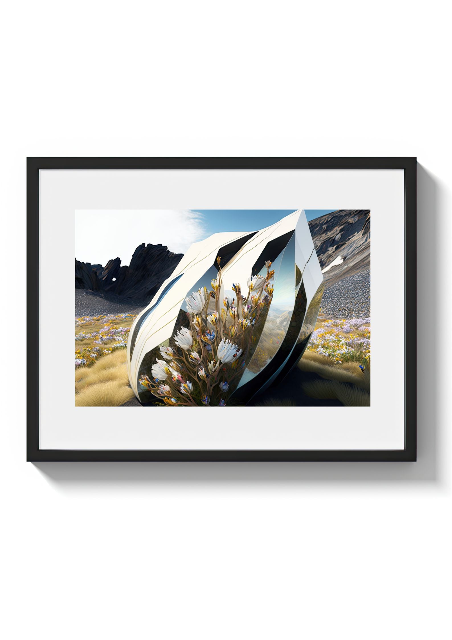 Mirrored Landscape: Limited Edition Surreal Art Print – DOTCOM ART