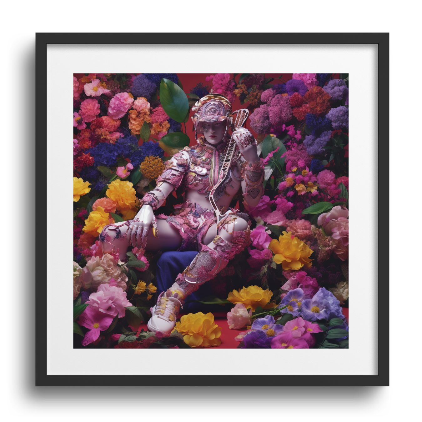 Vibrant Fantasy Figure: Limited Edition Art Print – DOTCOM ART