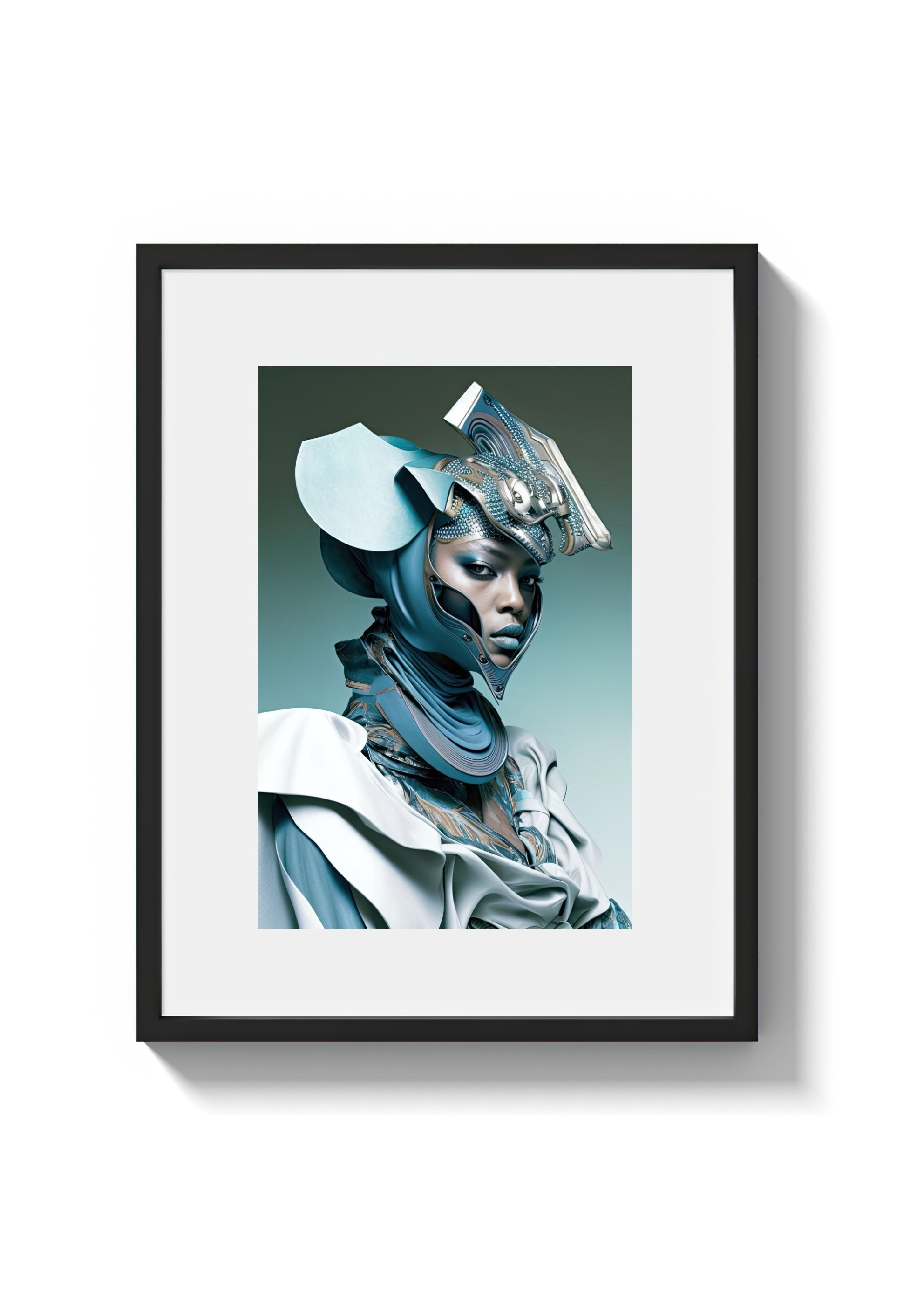 Futuristic Elegance: Limited Edition Surreal Digital Print – DOTCOM ART