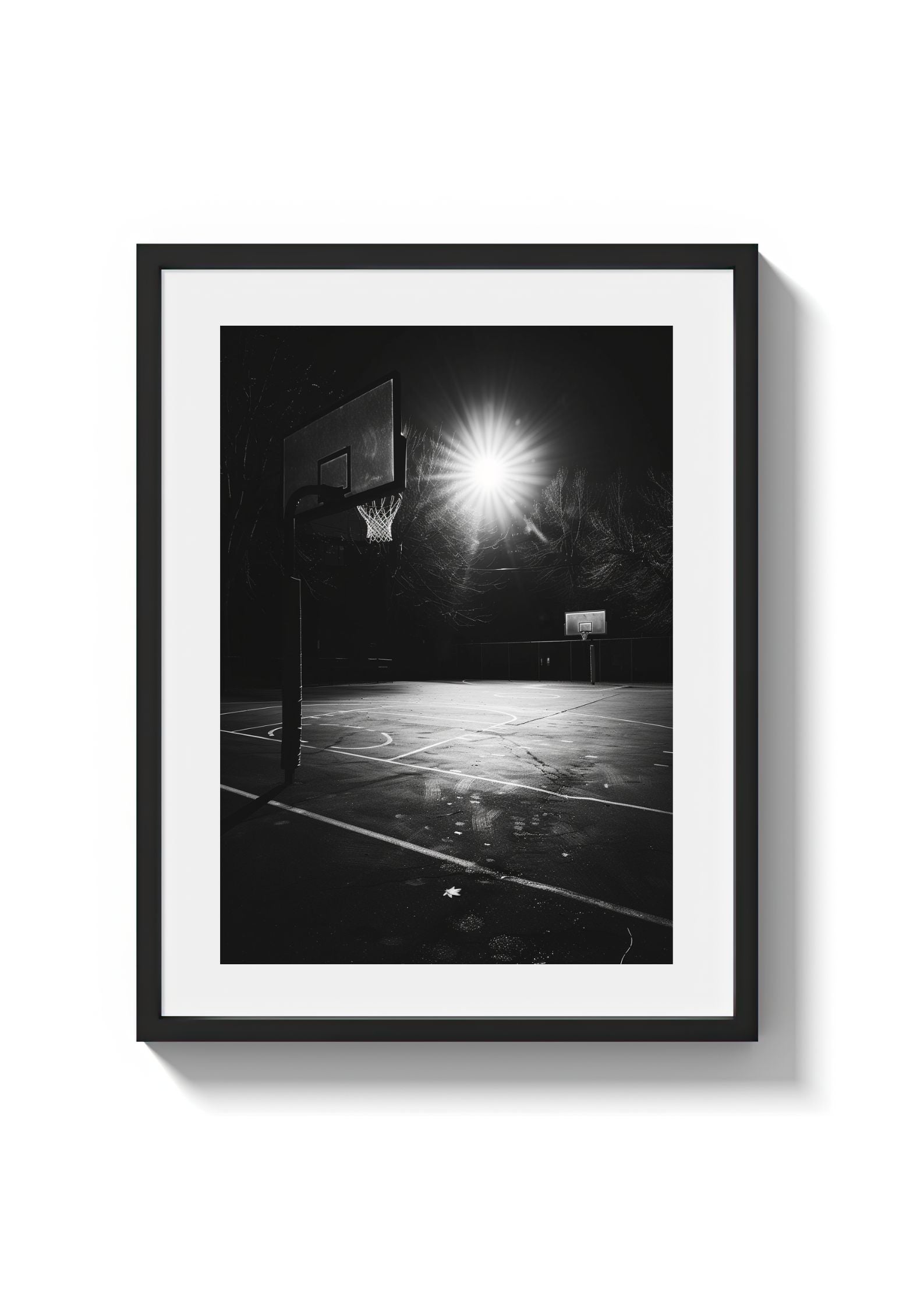 Abstract Basketball Hoop Wall Art for Home Decor – DOTCOM ART
