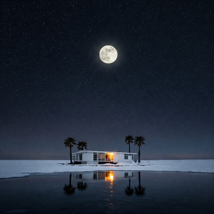 Moonlight Solitude | Limited Edition Surreal Landscape Wall Art ...